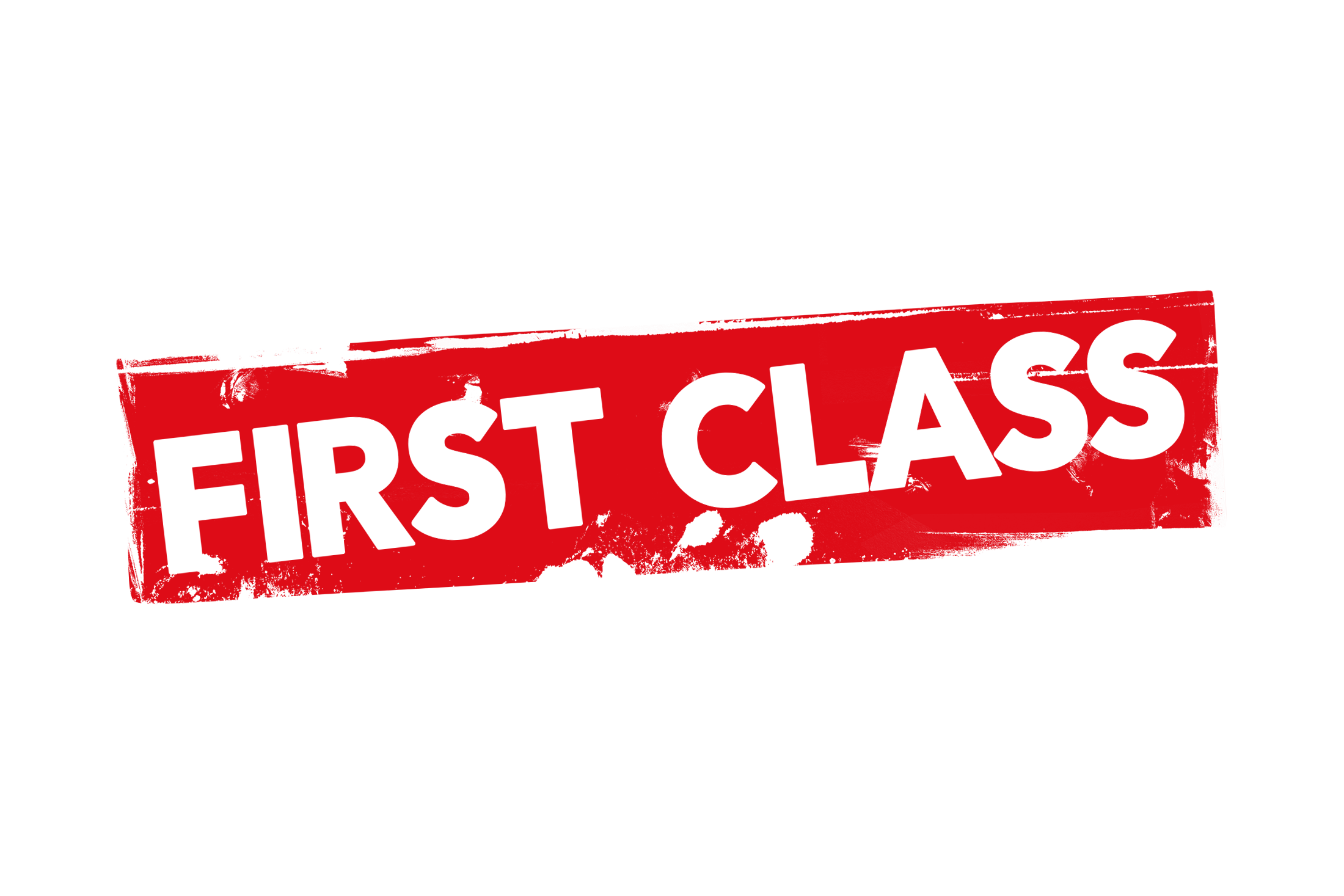 Grunge first class label PSD - PSDstamps