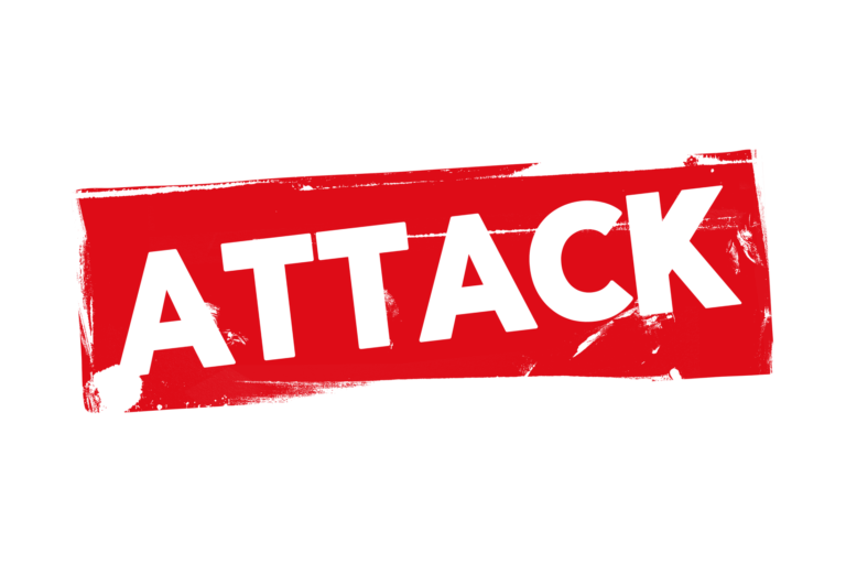 Grunge attack label PSD - PSDstamps