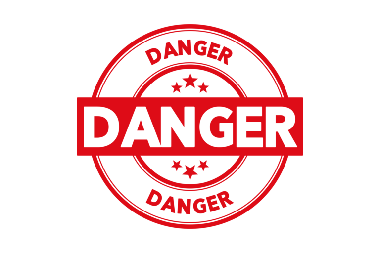 Round danger stamp PSD - PSDstamps