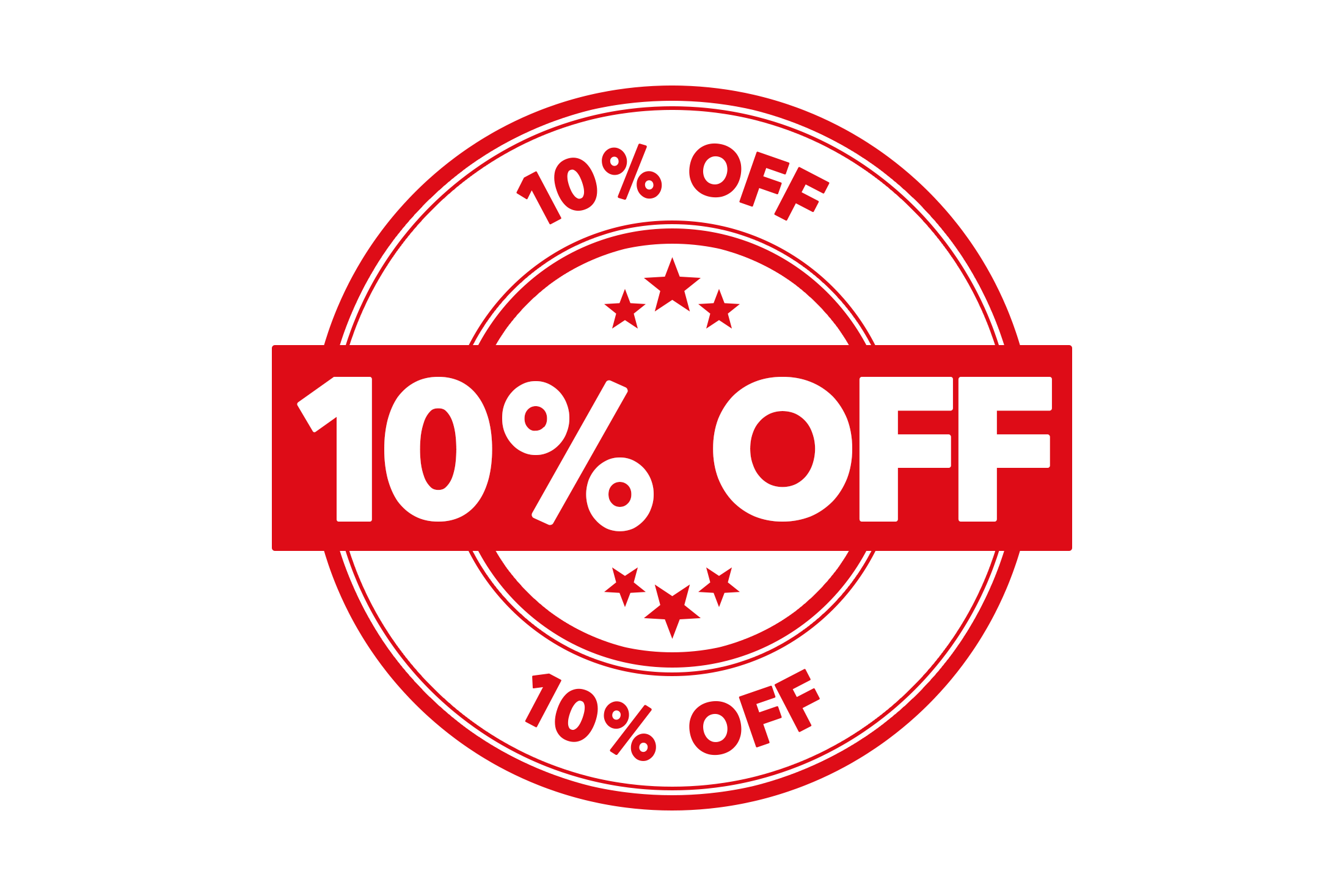 Round 10 Percent Off Stamp PSD PSDstamps
