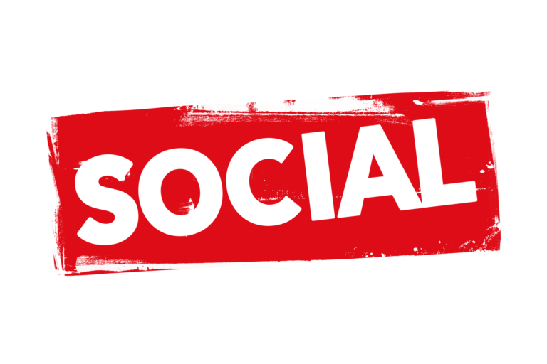 Grunge social label PNG and PSD - PSDstamps